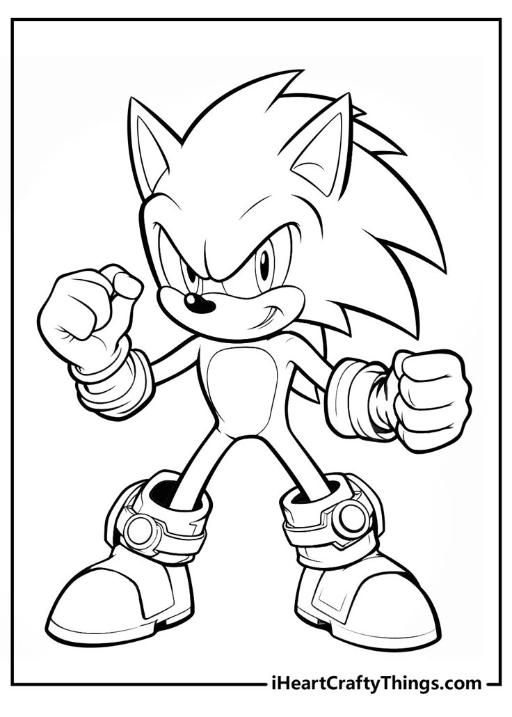 Free Printable Sonic Coloring Pages: Click Download Now