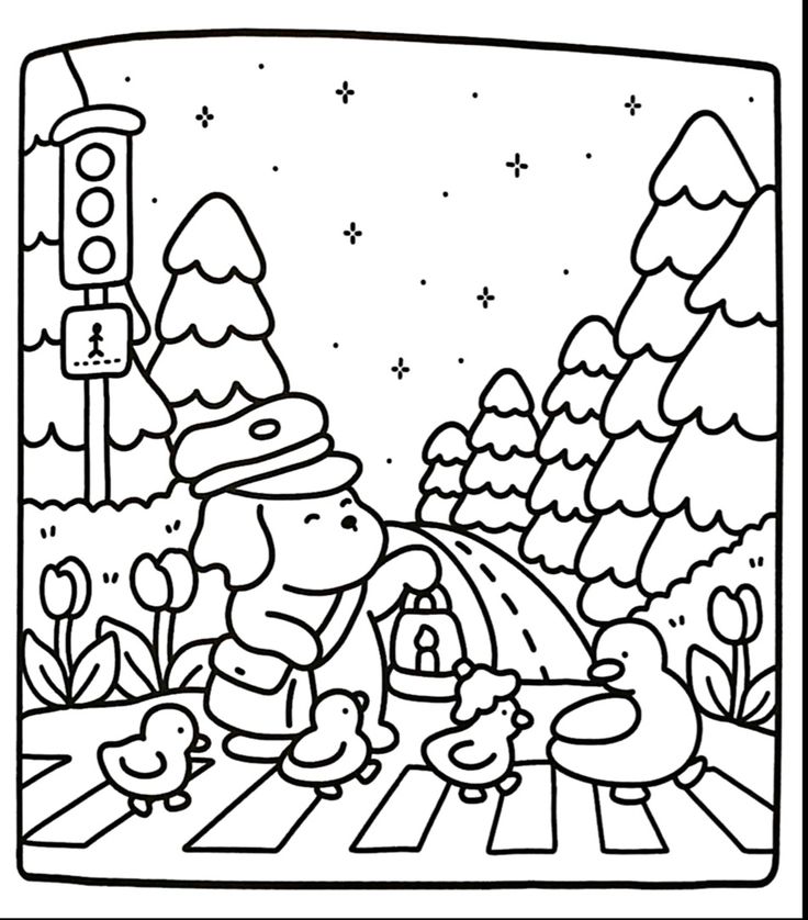 Free Cozy Cuties Coloring Pages: Click Download Now