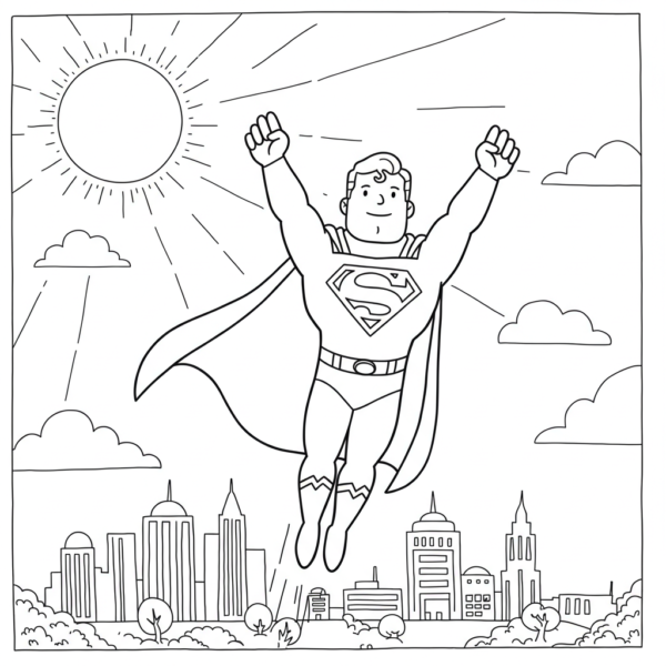 Free Printable Superman Coloring Pages for Kids & Fans!