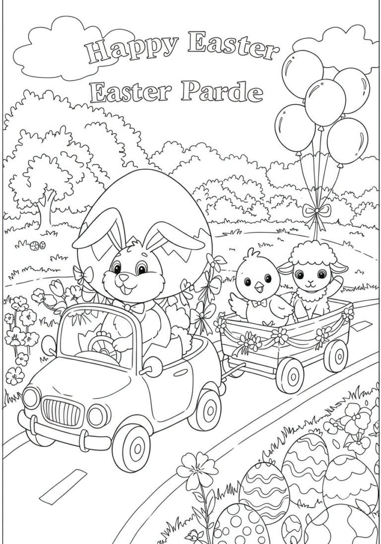 Free Printable Easter Coloring Pages: Click Download Now