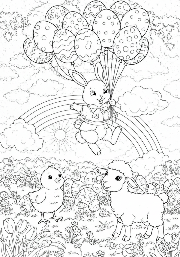 Free Printable Easter Coloring Pages: Click Download Now