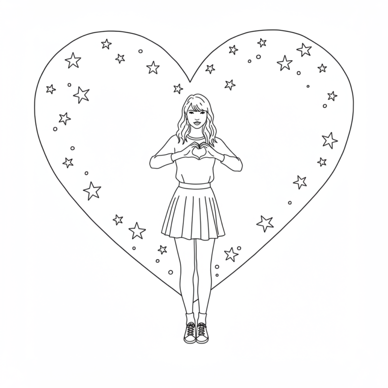 Free Taylor Swift Coloring Pages for Swifties | Download & Color ...